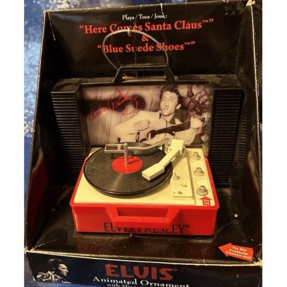 No Brand | Other | Elvis Presley Animated Christmas Ornament Here Comes ...